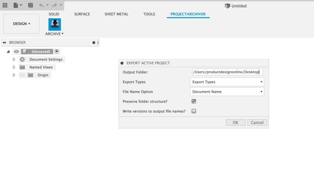 How to BULK EXPORT Your Fusion 360 Files - Product Design Online