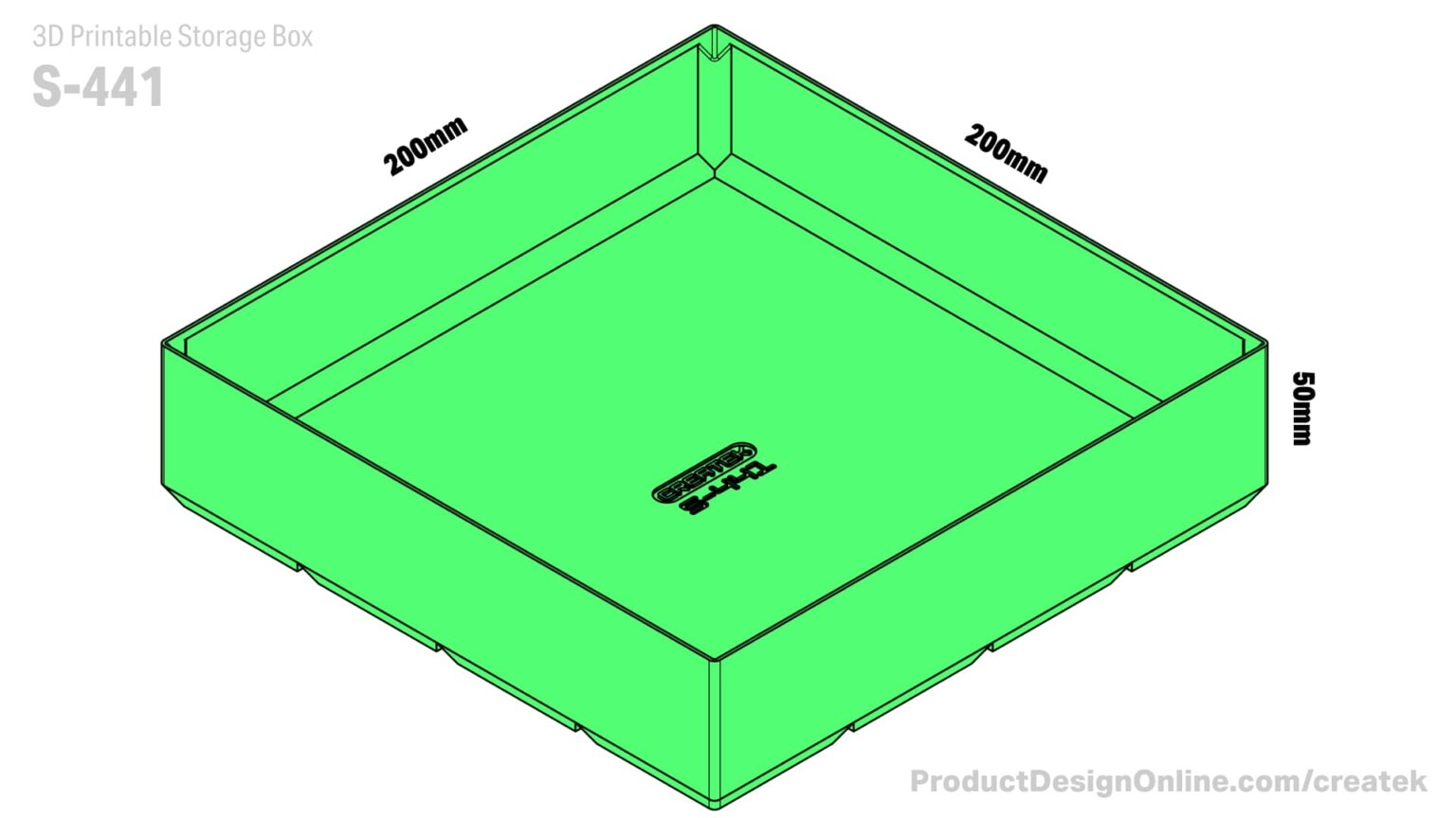 CREATEK 3D Printable Storage Boxes - Product Design Online