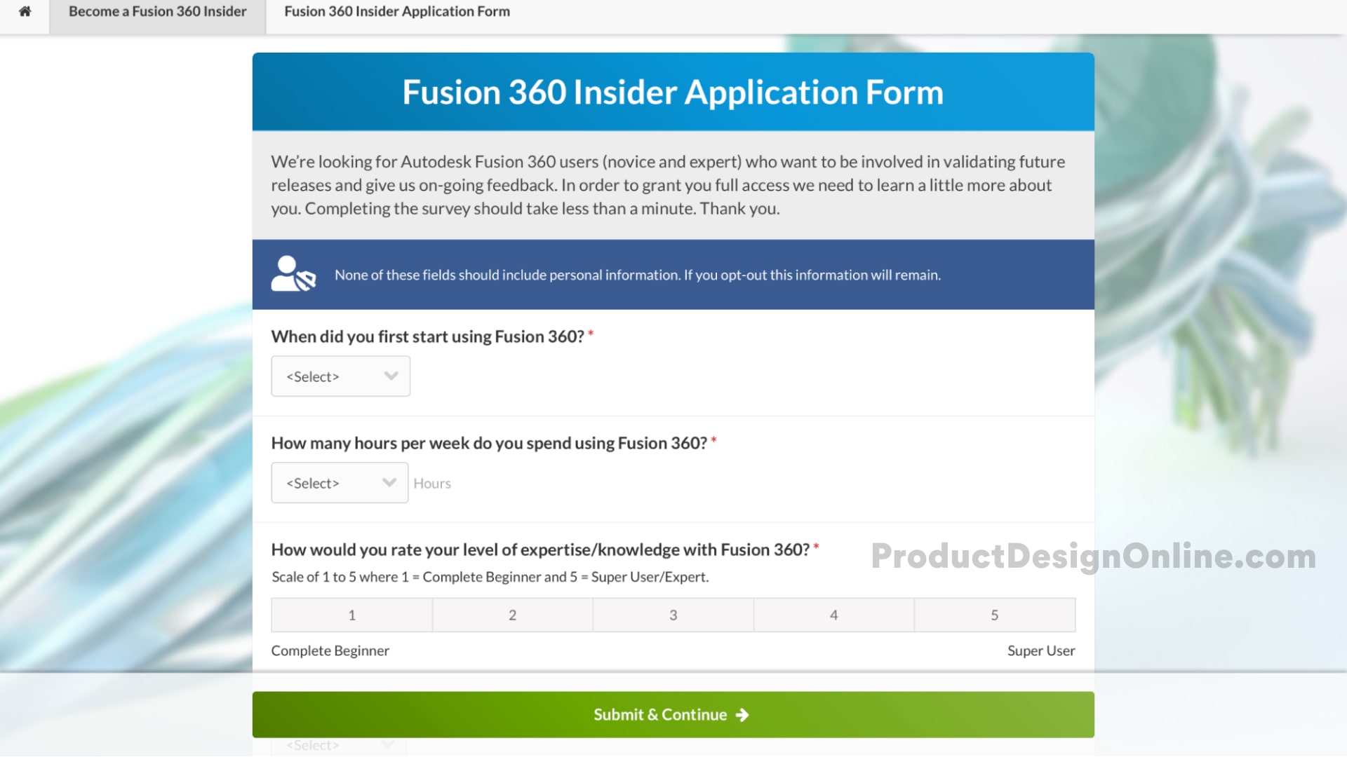 How to Join the Fusion 360 Insider Program - Product Design Online