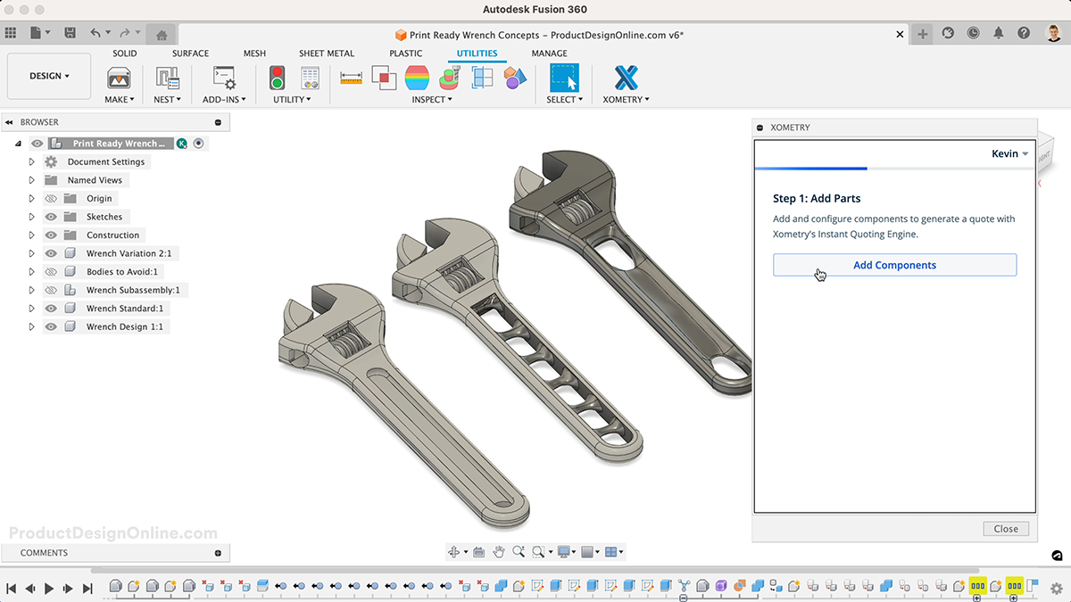 Xometry Fusion 360 Add-in | How to Get Estimates and Order Parts from ...